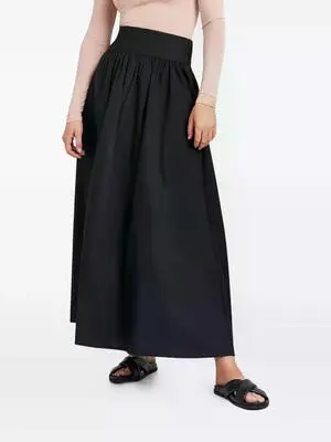 MARCELLA Raven Elasticated-waistband Maxi Skirt