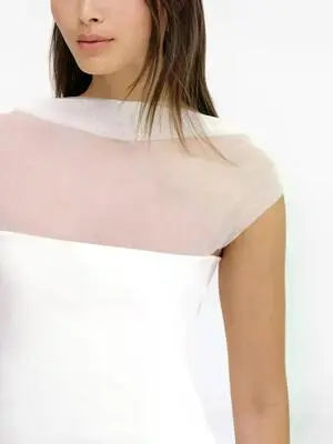 MARCELLA Cabrini Mesh-panel Top - Neutrals