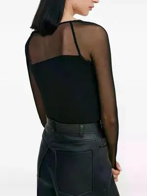 MARCELLA Lucia Square-neck Top - Black