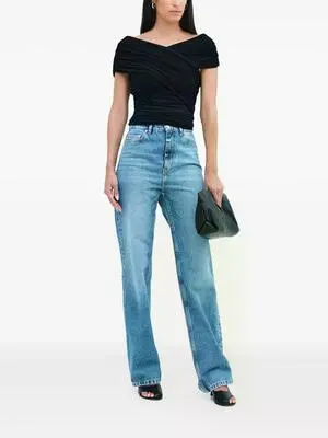 MARCELLA Alyssa Infinity Gathered Top - Black