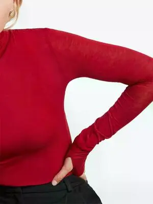 MARCELLA Eloise Thumb-hole Turtleneck Top