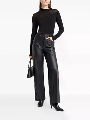 MARCELLA Dove Sheer Diagonal Top