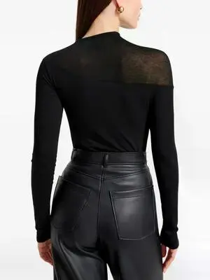 MARCELLA Dove Sheer Diagonal Top