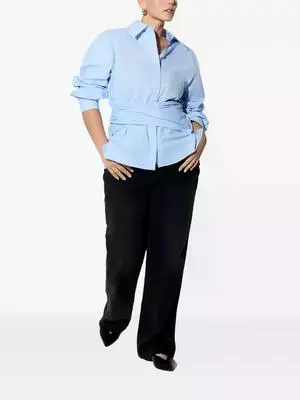 MARCELLA Ellory Tie-detail Shirt - Blue