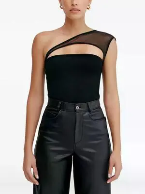 MARCELLA Parker Mesh One-shoulder Top
