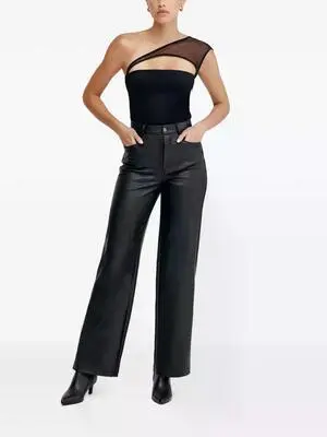 MARCELLA Parker Mesh One-shoulder Top
