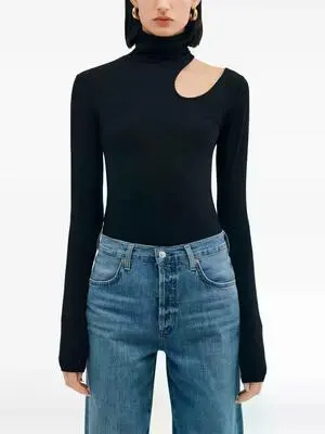 MARCELLA Allegra Turtleneck Cut-out Top