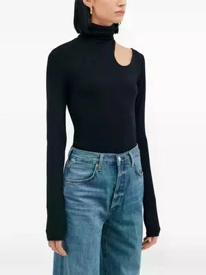 MARCELLA Allegra Turtleneck Cut-out Top