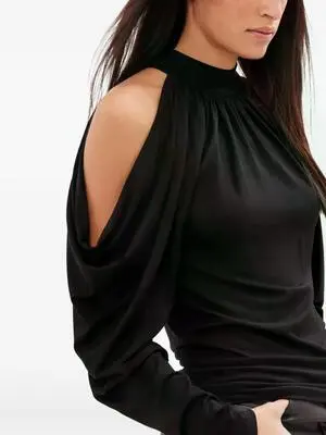MARCELLA Perry Cold-shoulder Draped Top