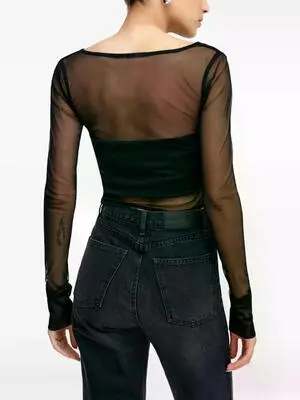 MARCELLA Mesh-piping Top