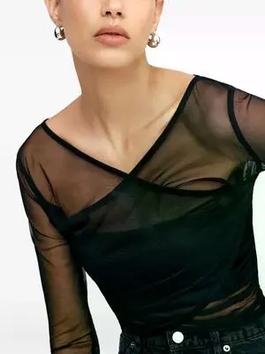 MARCELLA Mesh-piping Top