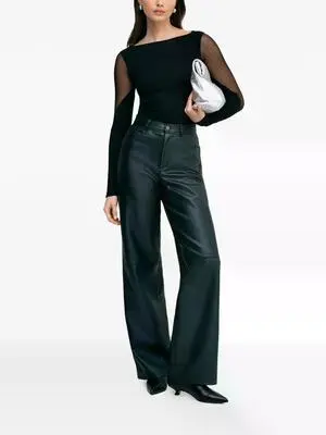 MARCELLA Sheer-sleeve Bodysuit