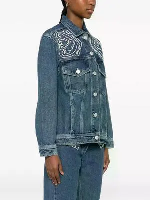 Farm Rio Embroidered Chest-pocket Jacket
