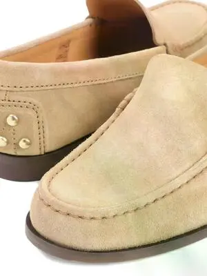 TOD'S Suede Loafers - Neutrals