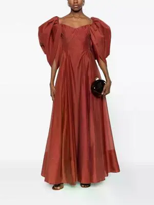 Aje Jardin Puff-sleeve Gown
