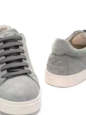 TOD'S Leather Low-top Sneakers - Grey