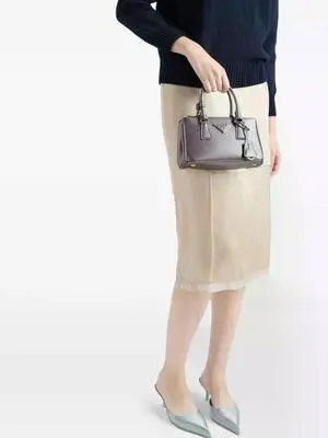 Prada Galleria Saffiano Leather Mini Bag - Grey