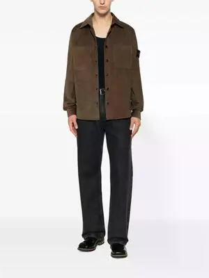 Stone Island Patch-pocket Long-sleeve Shirt - Brown