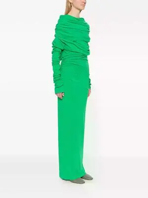 ENTIRE STUDIOS Off-shoulder Maxi Dress - Green