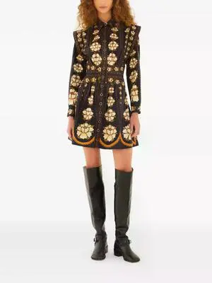Farm Rio Floral-print Mini Dress
