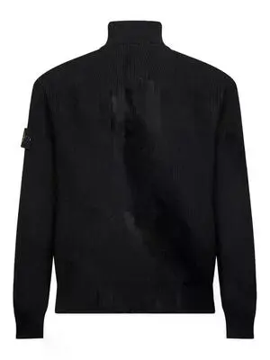 Stone Island Ribbed Zipped Cardigan