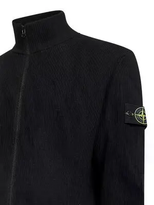 Stone Island Ribbed Zipped Cardigan