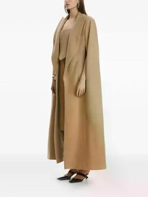 VESTIAIRE D'UN OISEAU LIBRE Collared Slit Cape - Neutrals