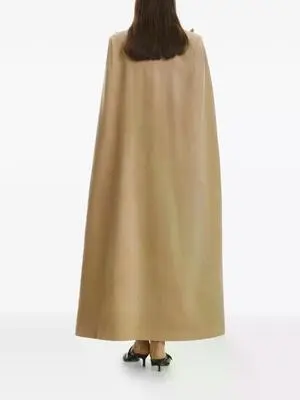 VESTIAIRE D'UN OISEAU LIBRE Collared Slit Cape - Neutrals