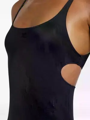 COURREGES Cut-out One-piece Swimsuit - Black