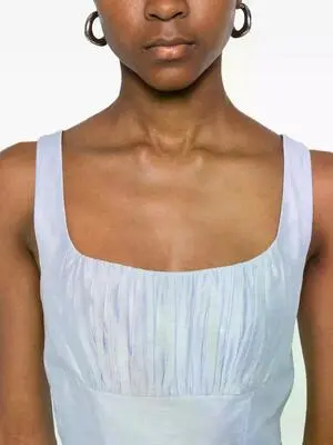 Aje Mist Ruched Midi Dress