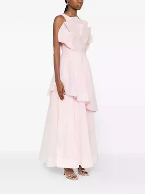 Aje Selestia Ruffled Layered Midi Dress