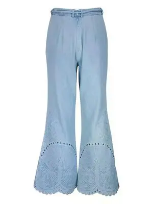 Zimmermann Eyelet-embroidered Trousers