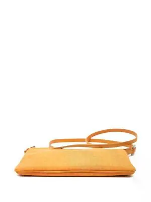 Fendi Zucchino Canvas Crossbody Bag - Orange