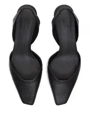 Loulou De Saison Sully Square-toe Pumps - Black