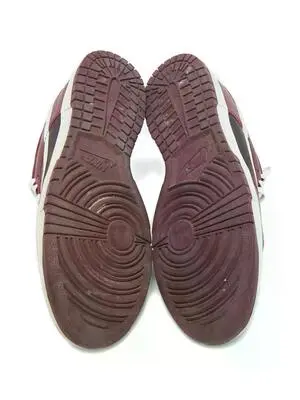 Nike Dunk Low Leather Sneakers - Red