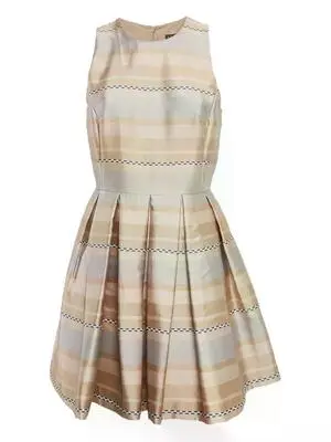 Armani Exchange Pleated Stripe Dress
