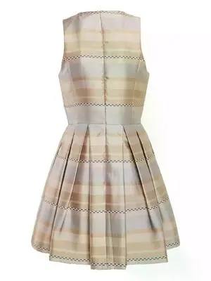 Armani Exchange Pleated Stripe Dress