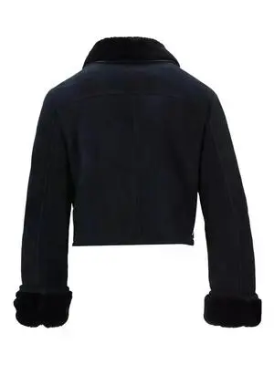 LA ROSE Long-sleeve Leather Jacket