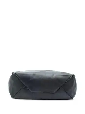 Celine 2013 Bicolor Leather Vertical Cabas Tote Bag - Green