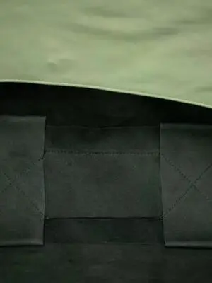 Celine 2013 Bicolor Leather Vertical Cabas Tote Bag - Green