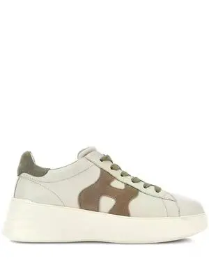 Hogan Rebel Leather Sneakers - Neutrals