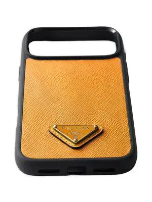 Prada Triangle-logo Iphone 17 Pro Max Case - Orange