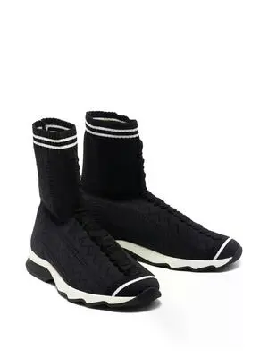 Fendi Mesh Sneakers - Black