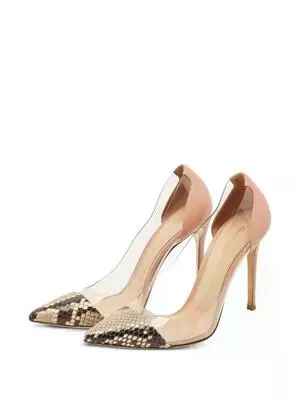 GIANVITO ROSSI Plexi Pumps - Neutrals