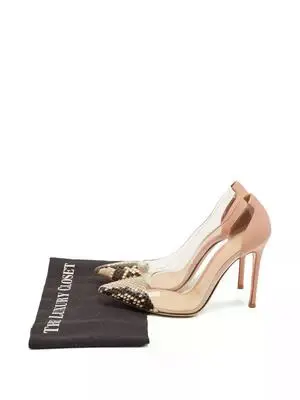 GIANVITO ROSSI Plexi Pumps - Neutrals