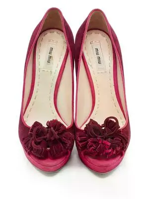 Miu Miu Leather Heeled Sandals