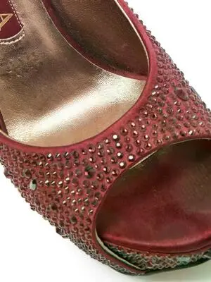 GINA Crystal Embellished Platform Sandals