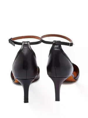 Givenchy 65mm D'orsay Leather Ankle-strap Pumps