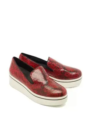 Stella McCartney Platform Snake-effect Loafers