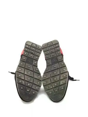 Balenciaga Leather Mesh Sneakers - Black